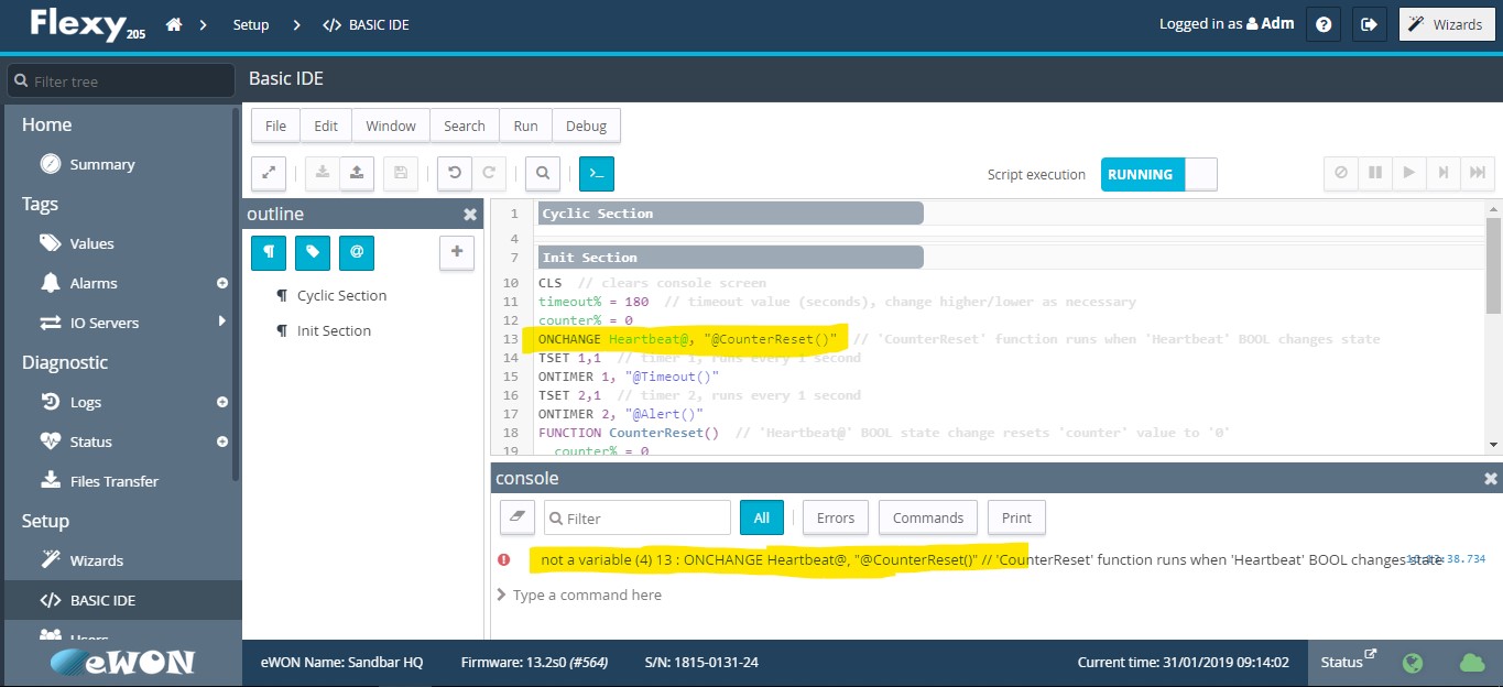 BASIC IDE sections - Ewon Support - hms.how
