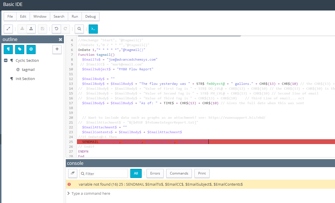 Email & block descriptor - Ewon Flexy - hms.how