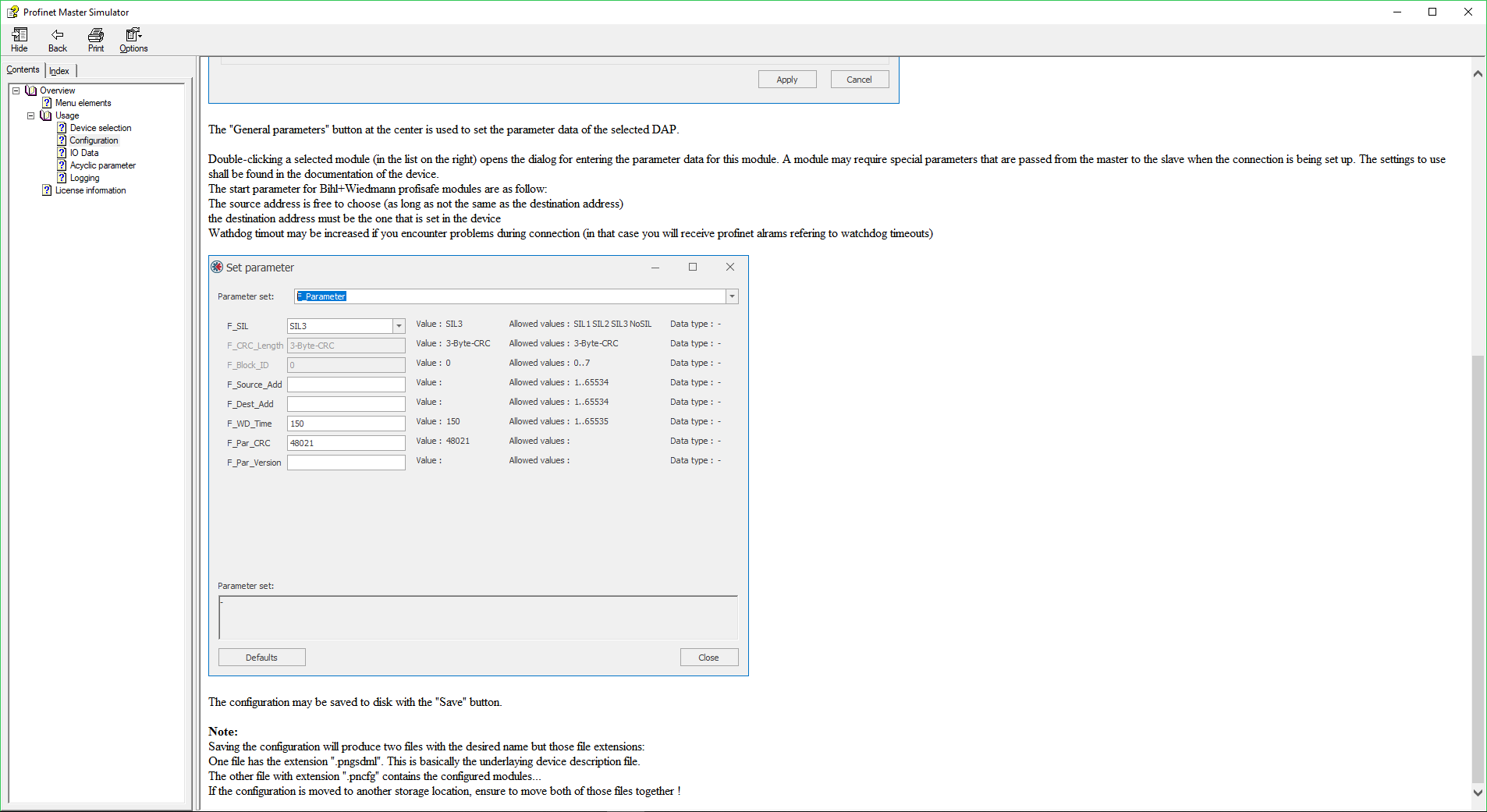Adding Profisafe F-Parameters in Profinet Simulator - Software - hms.how